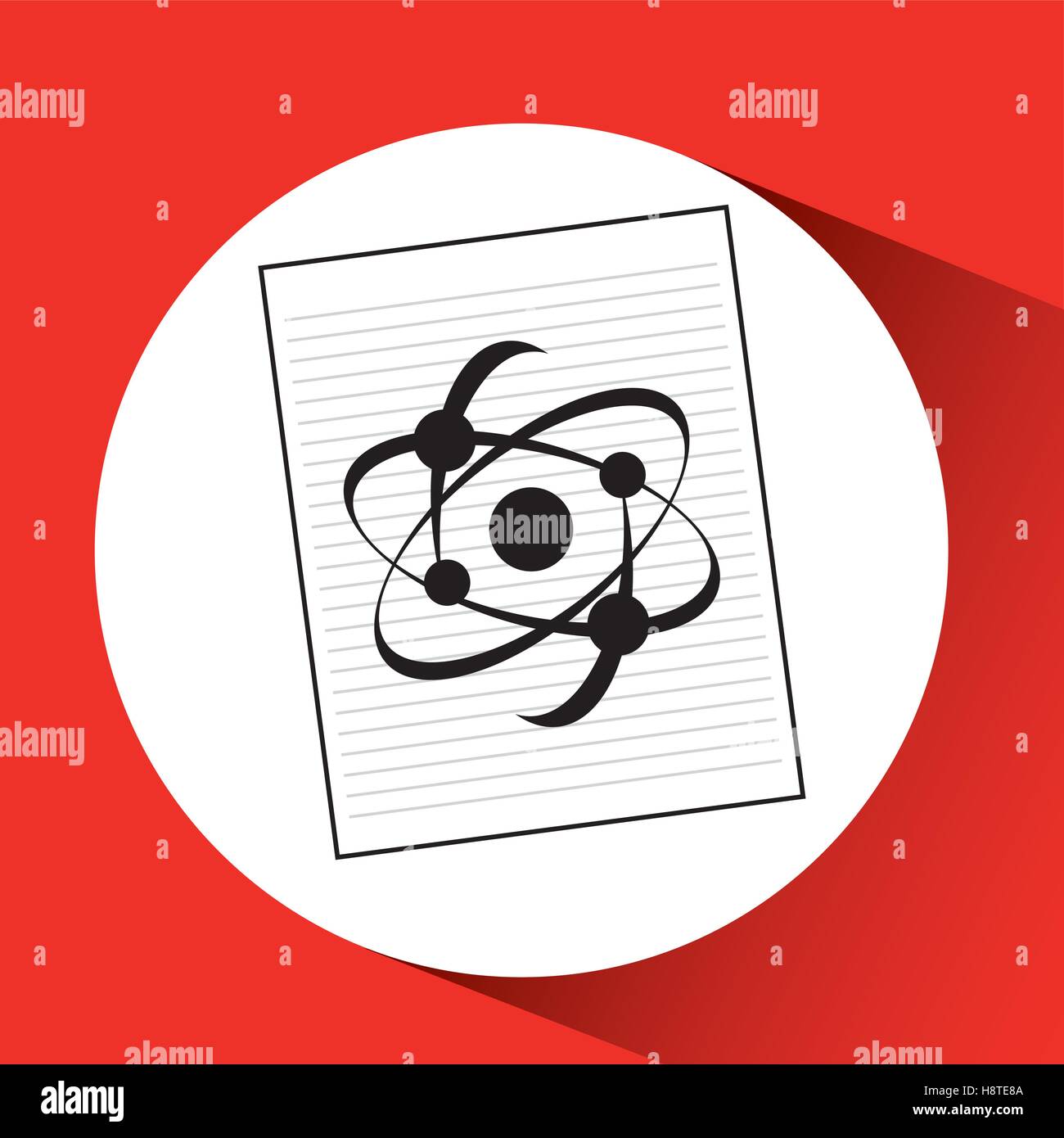 science laboratory atom drawing graphic vector illustration eps 10 ...