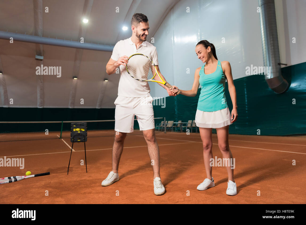 Professional instructor tennis hi-res stock photography and images - Alamy