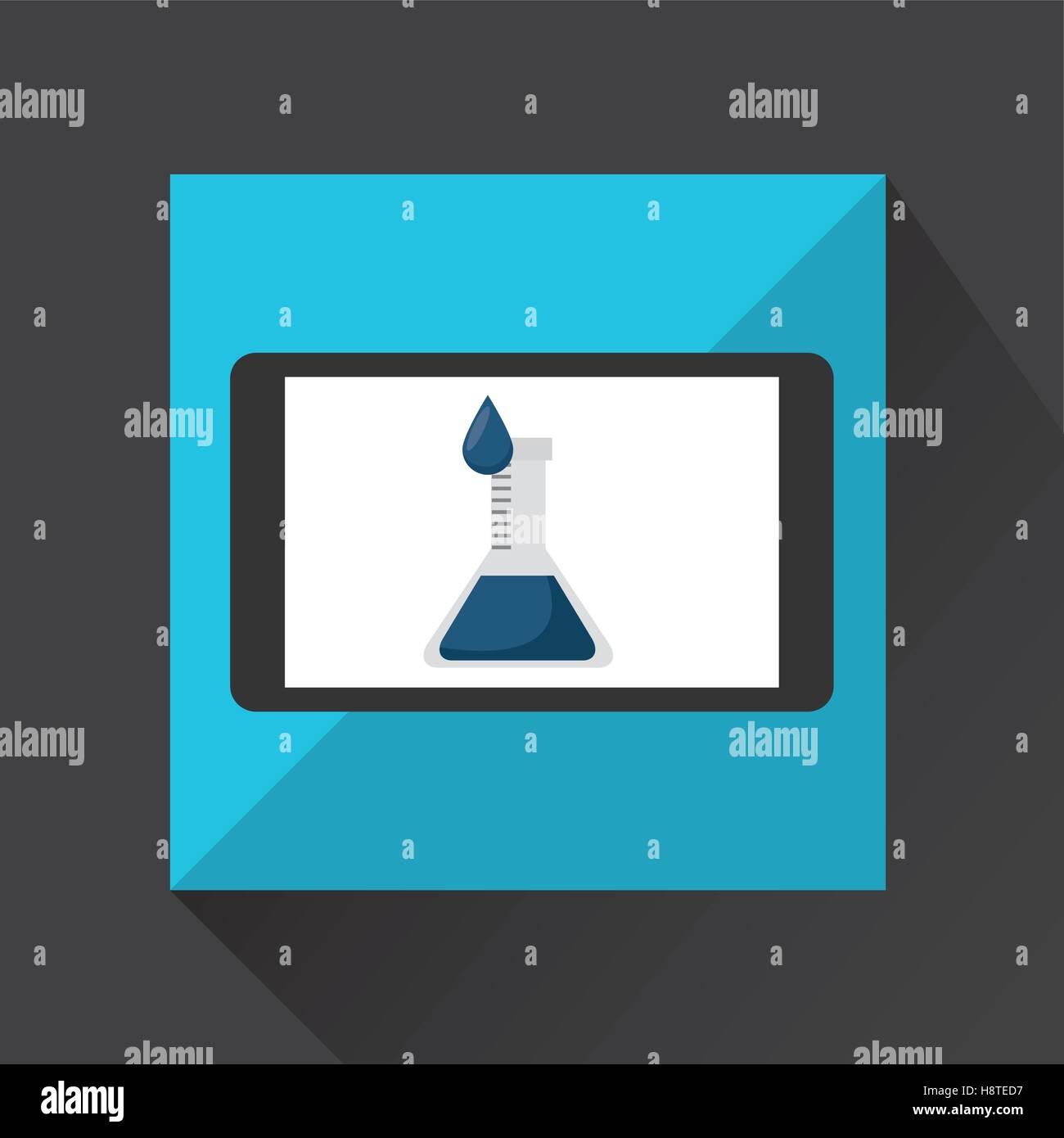 chemistry laboratory smartphone experiment vector illustration esp 10 ...