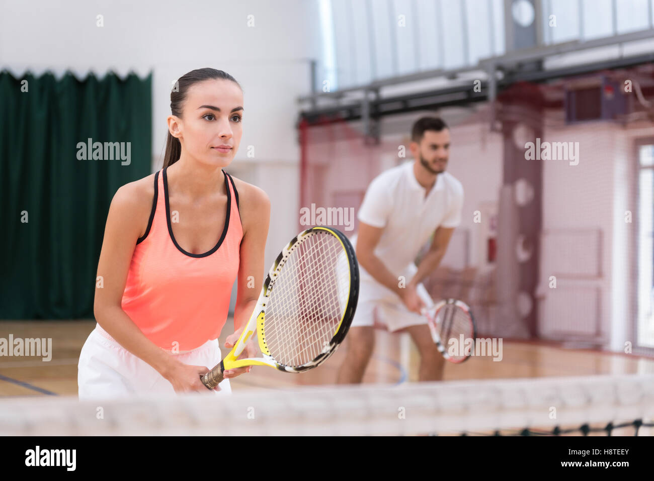Serious concentrated professional tennis hi-res stock photography and ...