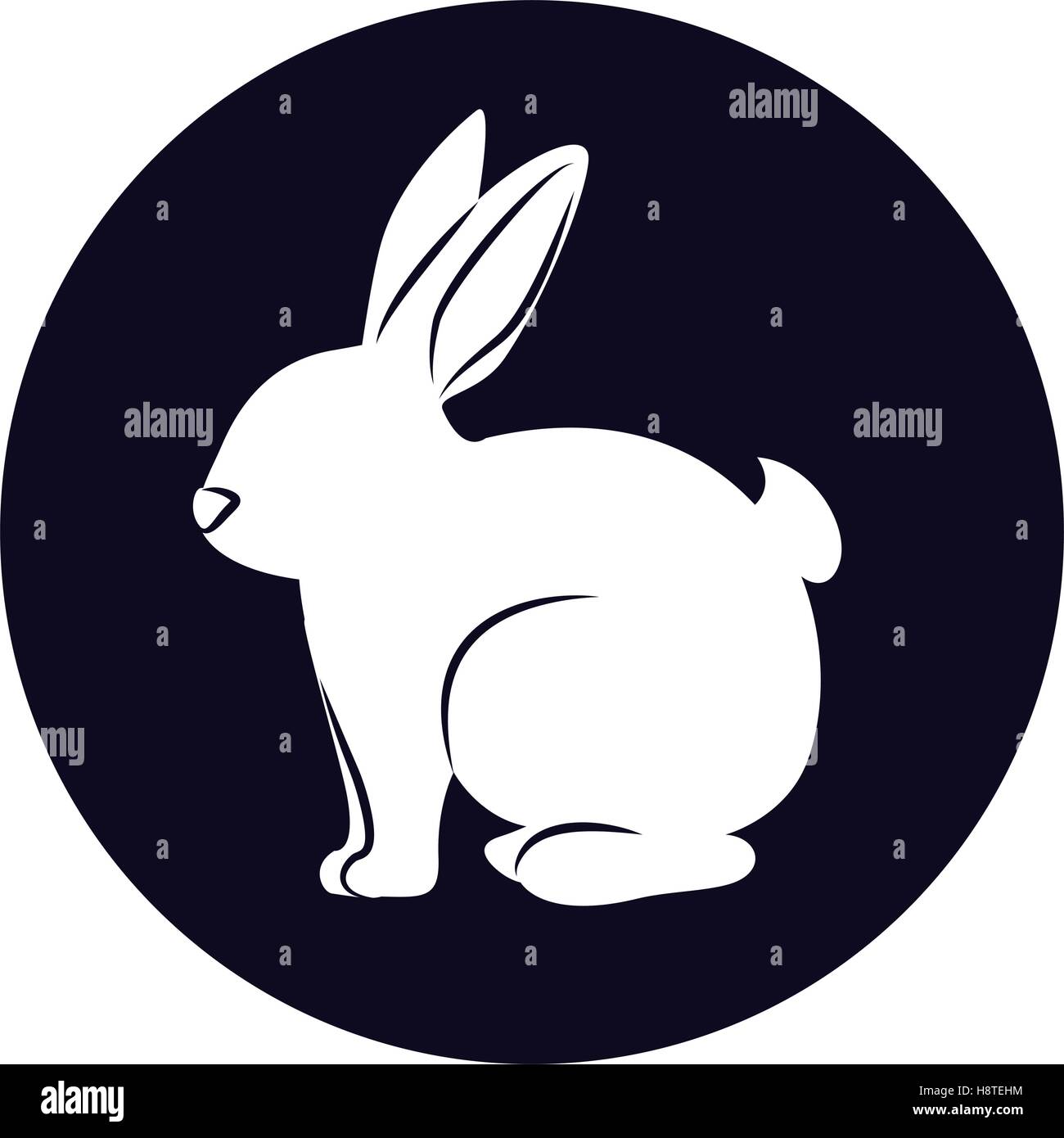Rabbit animal icon. Life nature fauna and creature theme. Isolated ...