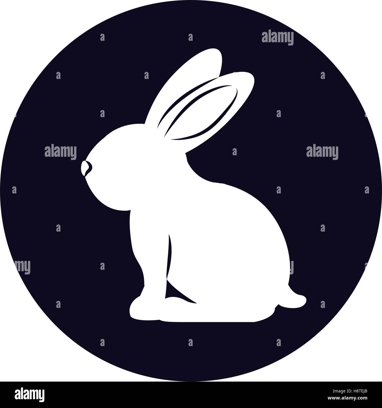 Rabbit animal icon. Life nature fauna and creature theme. Isolated ...