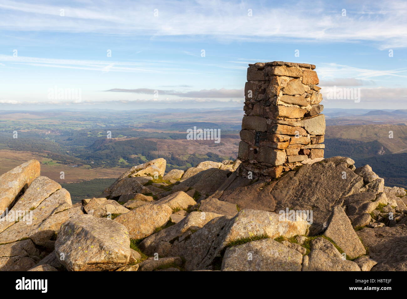 Stone built trig point hi-res stock photography and images - Alamy