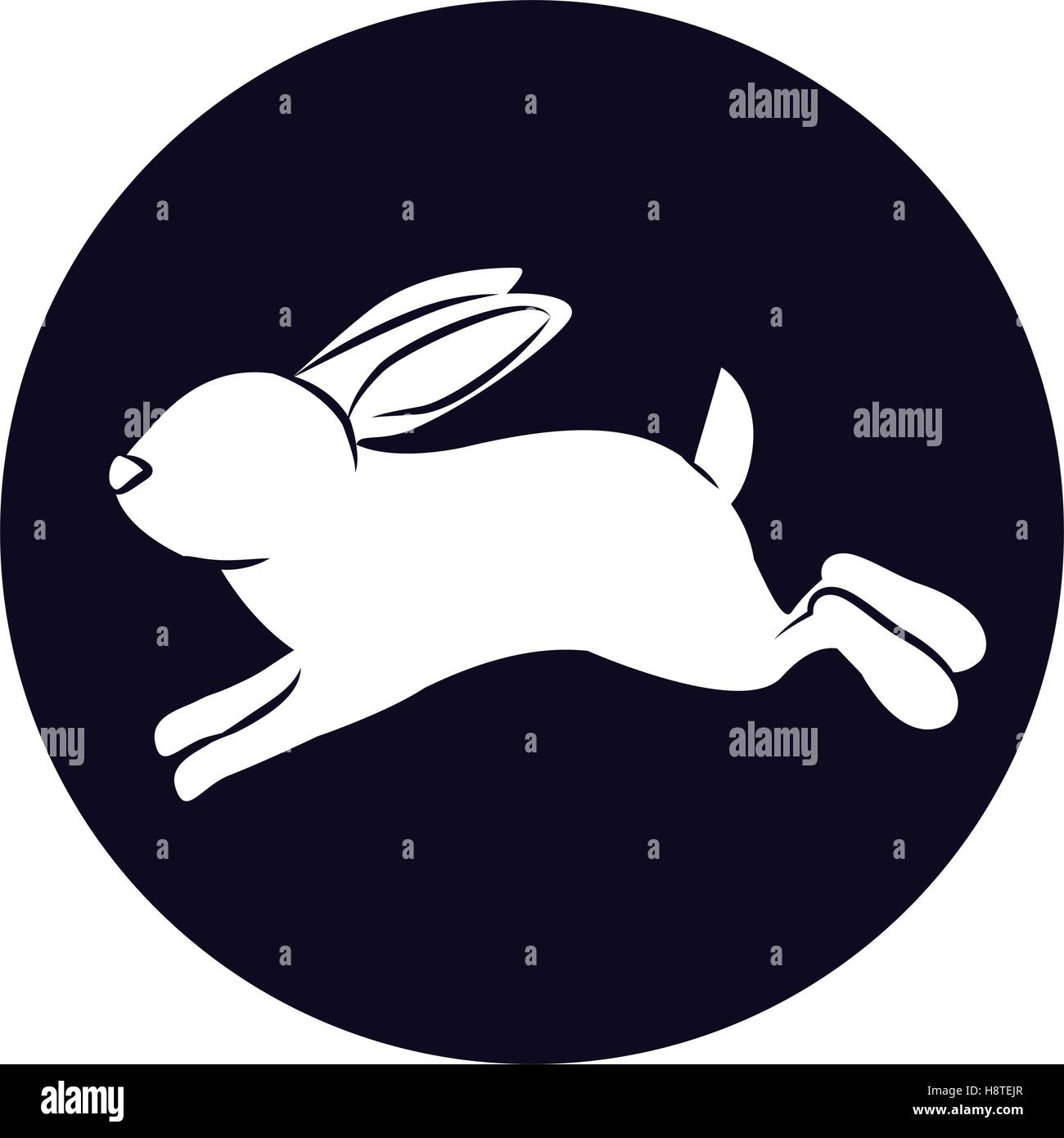 Rabbit animal icon. Life nature fauna and creature theme. Isolated ...