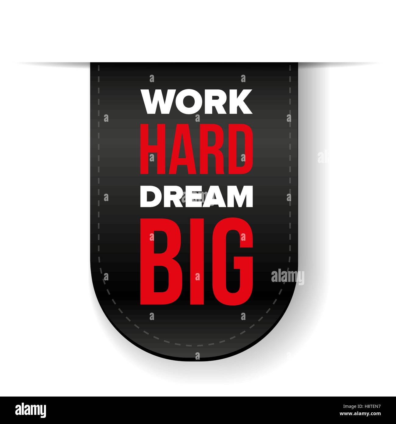 Work hard, dream big. Inspirational motivational quote Stock Vector ...
