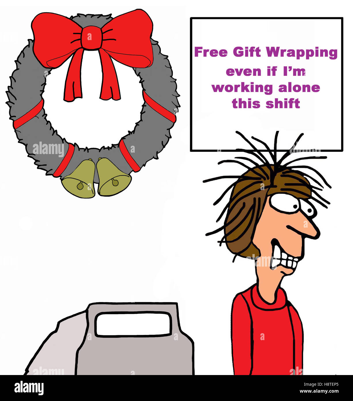 Cartoon wrapping hi-res stock photography and images - Alamy