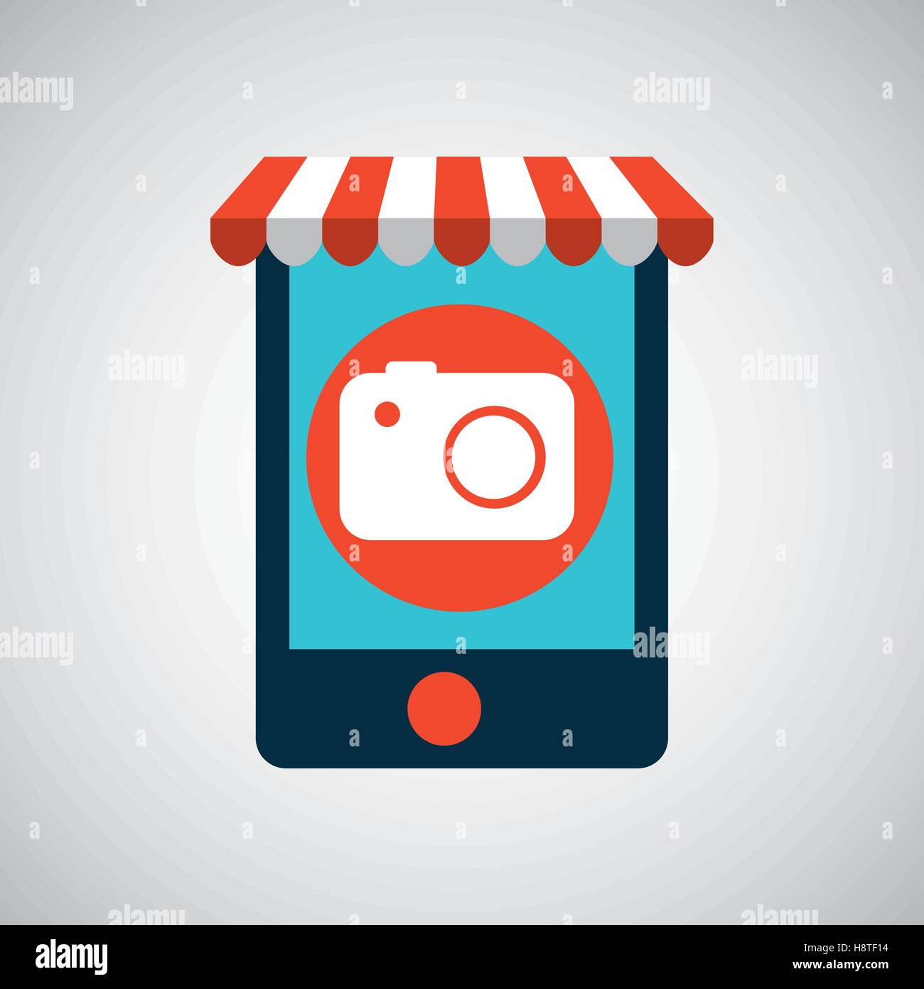 mobile phone e-commerce and photographic camera vector illustration eps ...