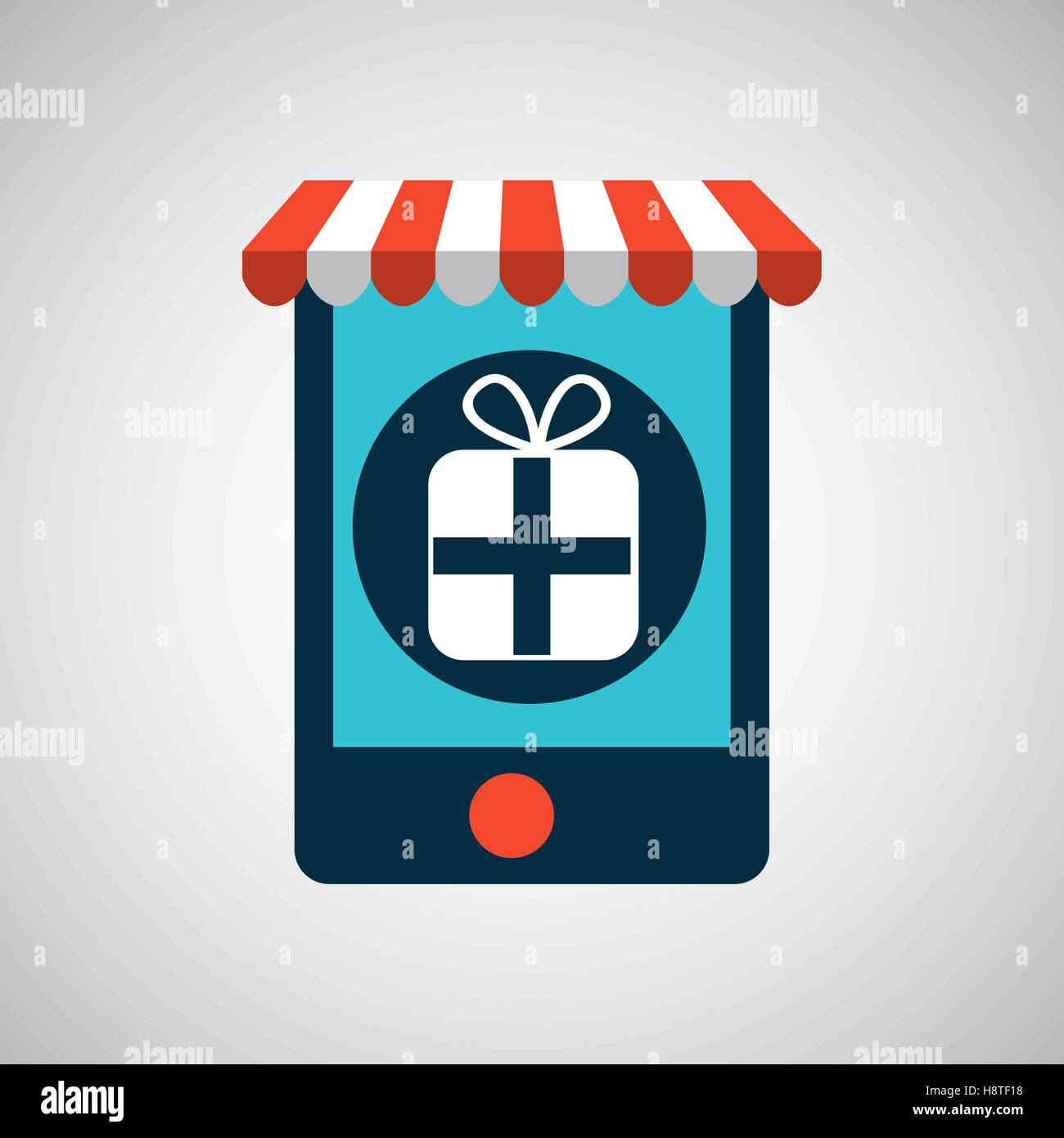 digital e-commerce buy gift present icon vector illustration eps 10 ...