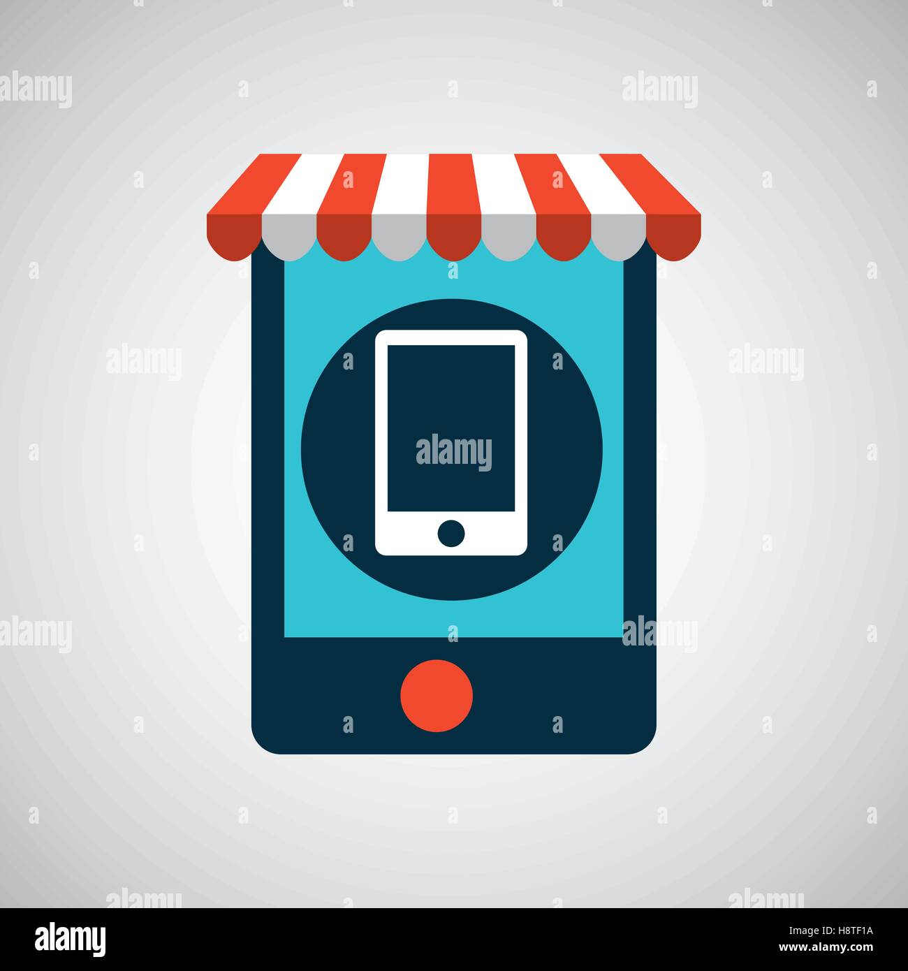 digital e-commerce smartphone icon design vector illustration eps 10 ...