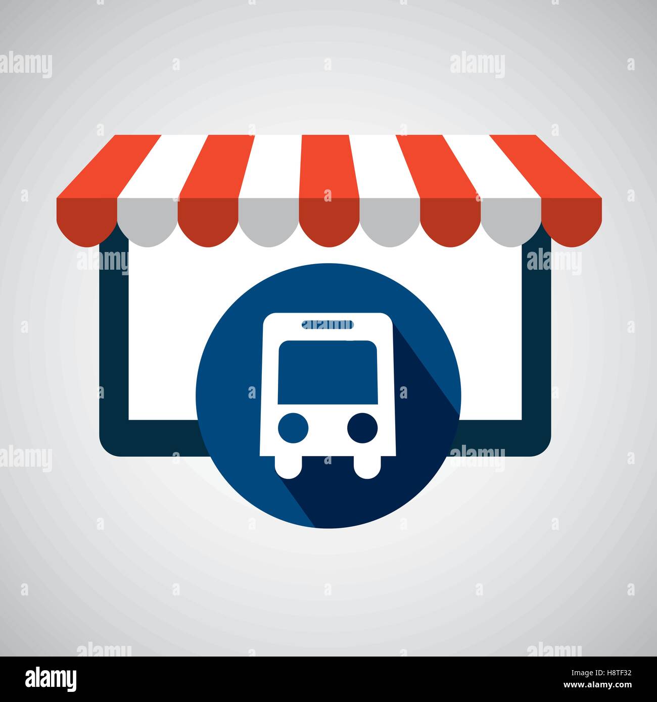 online shop transport bus design icon vector illustration eps 10 Stock ...