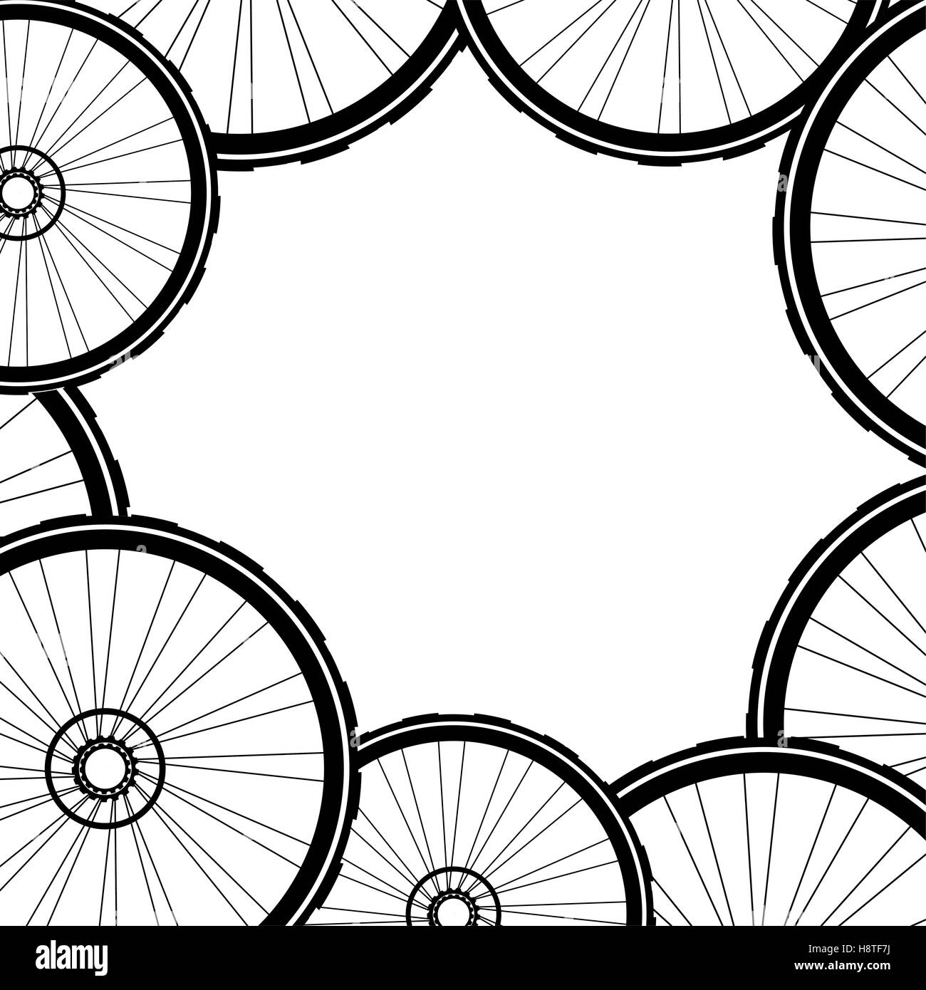 bike wheels background pattern. Pattern of bicycle wheels. bicycle ...