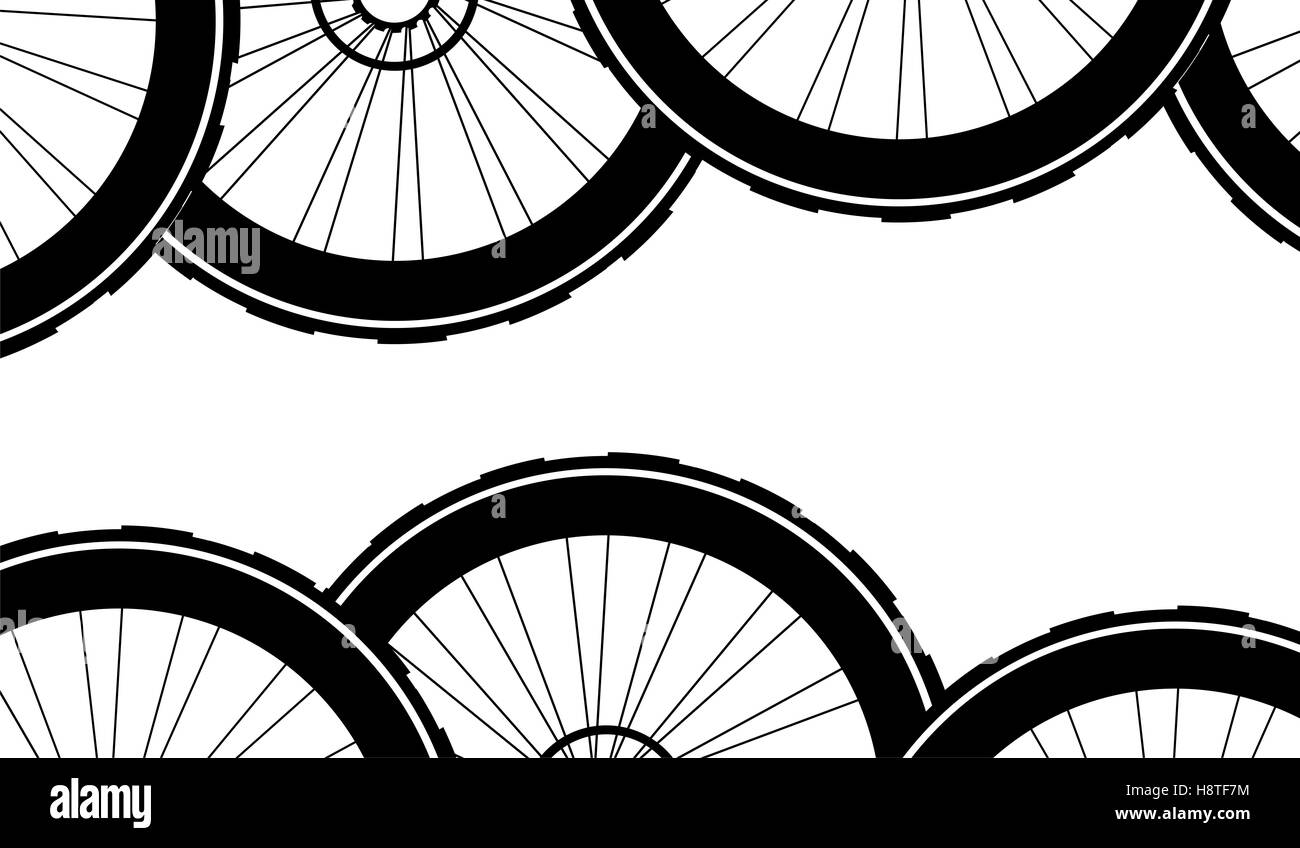 bike wheels background pattern. Pattern of bicycle wheels Stock Photo ...