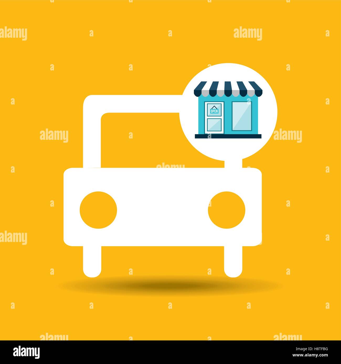 ecommerce store car vehicle icon vector illustration eps 10 Stock ...