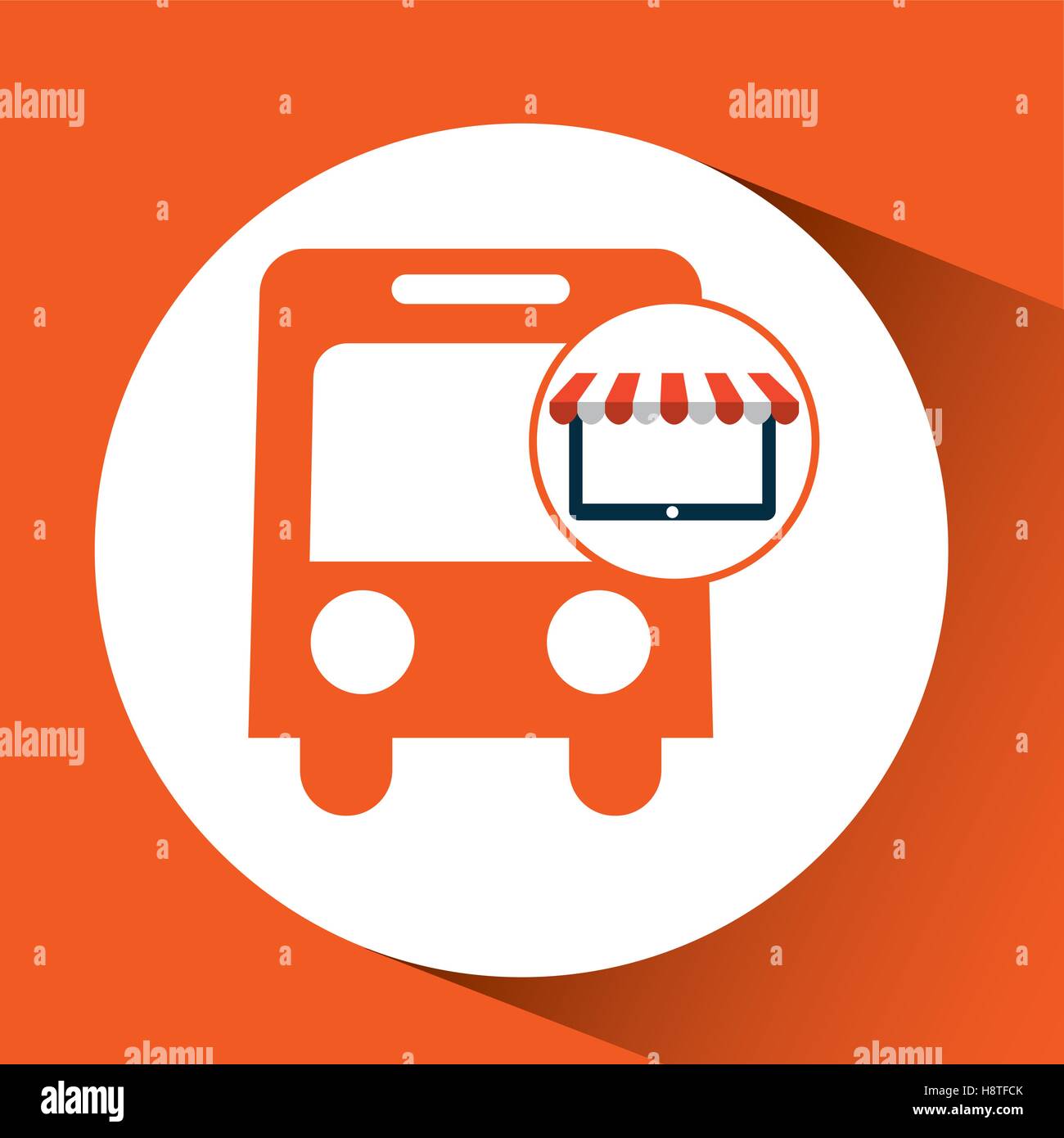 online shop transport bus design icon vector illustration eps 10 Stock ...