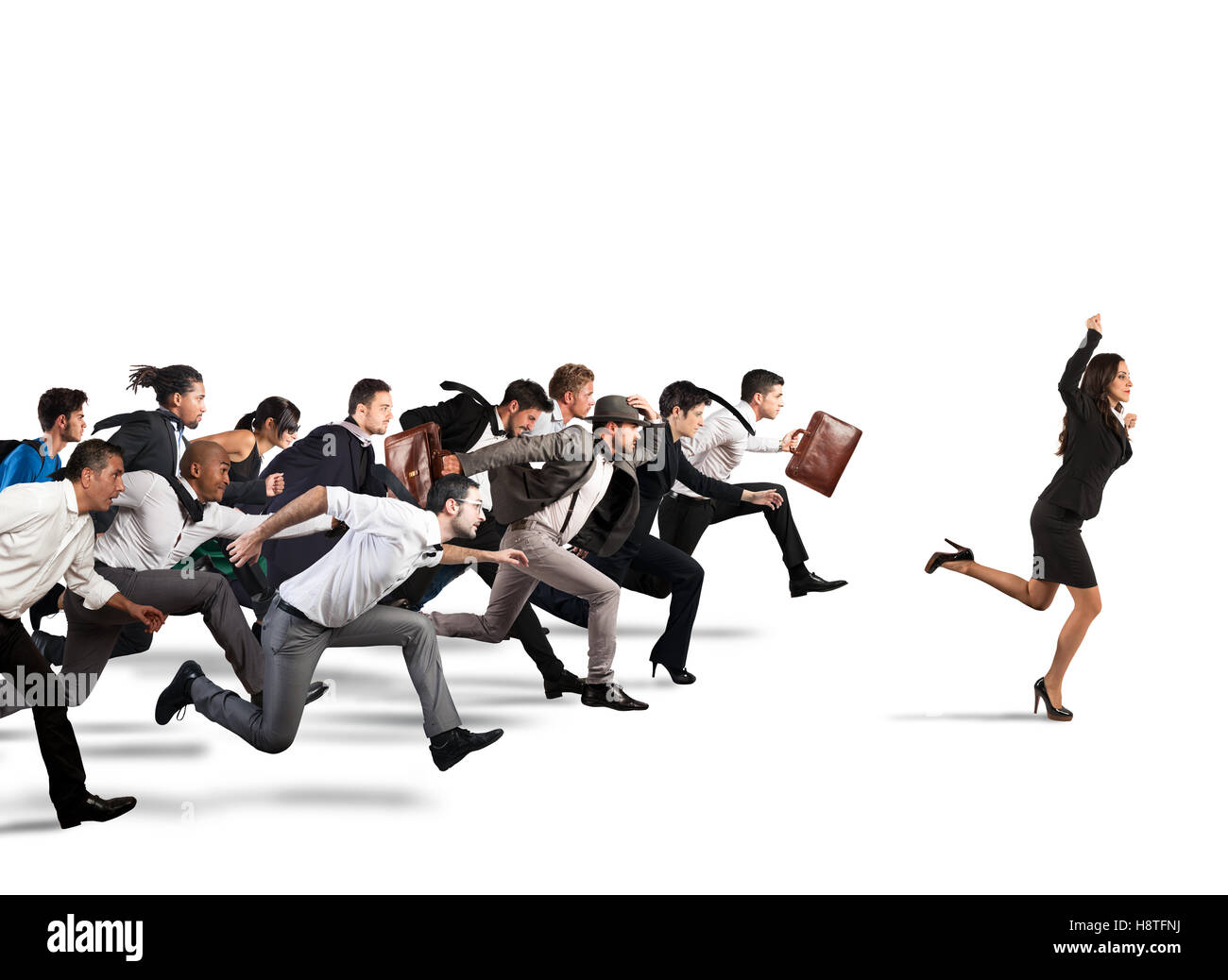 Competition winner woman hi-res stock photography and images - Alamy