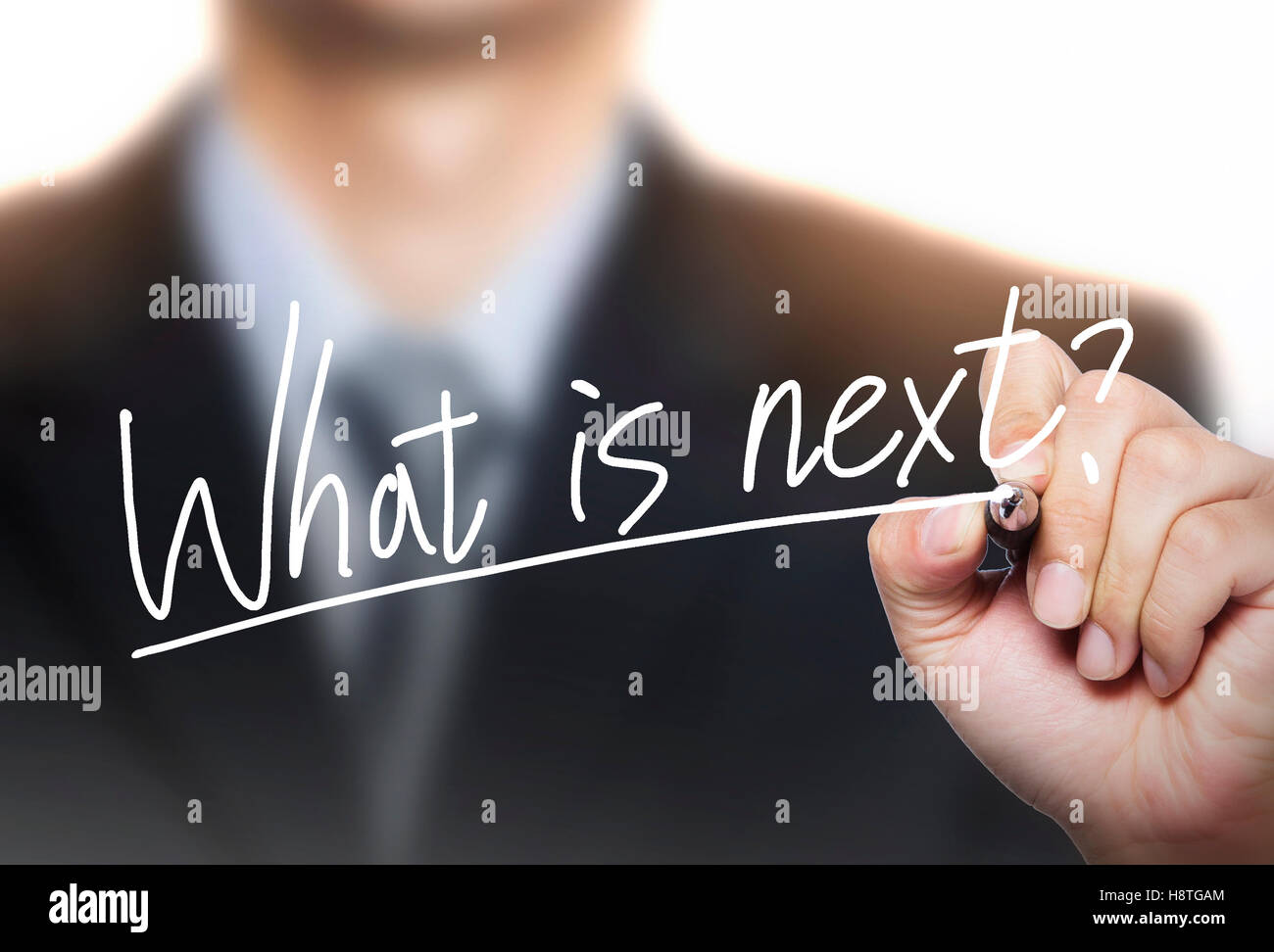 what is next written by hand, hand writing on transparent board, photo ...