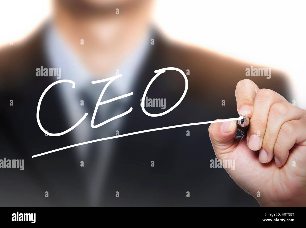 CEO written by hand, hand writing on transparent board, photo Stock ...
