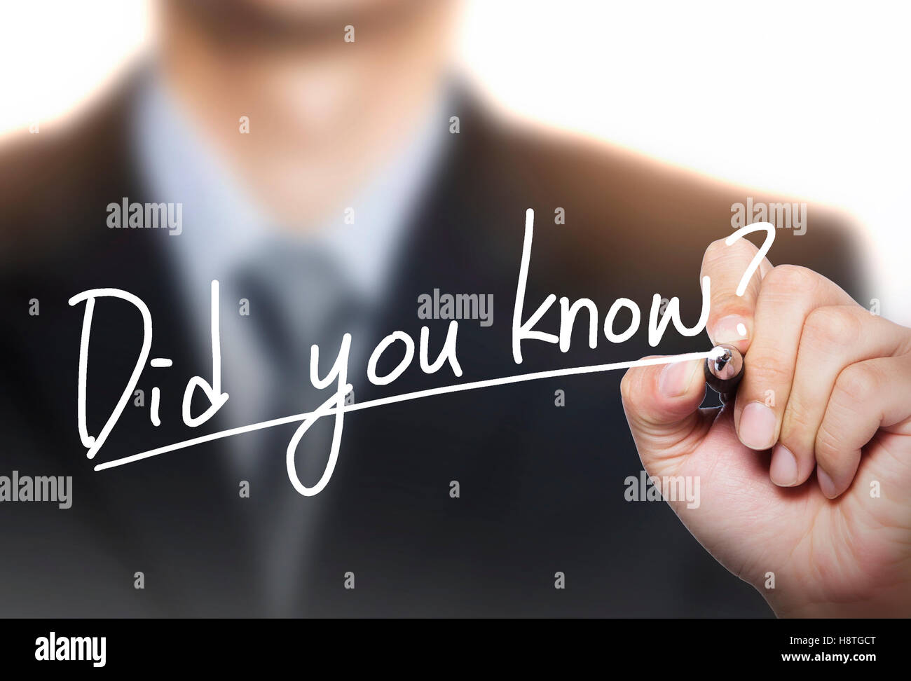 did you know written by hand, hand writing on transparent board, photo ...