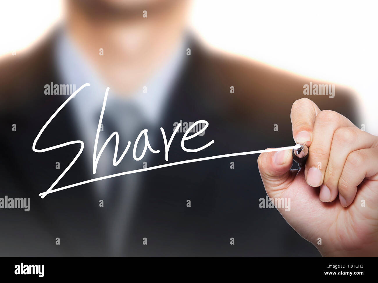 Share writing on transparent glass hi-res stock photography and images ...