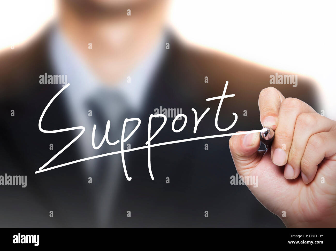 support written by hand, hand writing on transparent board, photo Stock ...