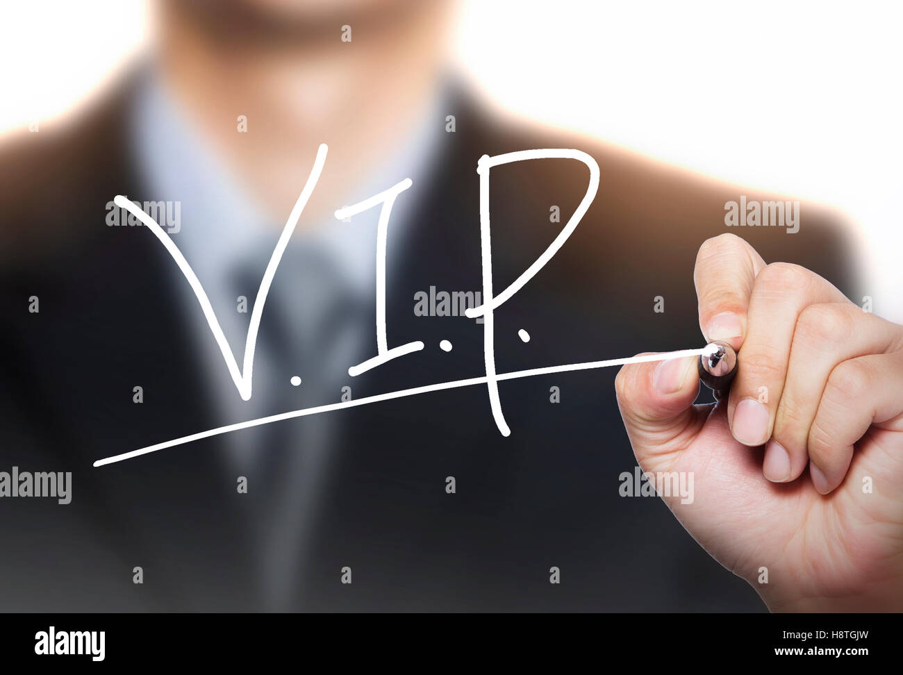VIP written by hand, hand writing on transparent board, photo Stock ...