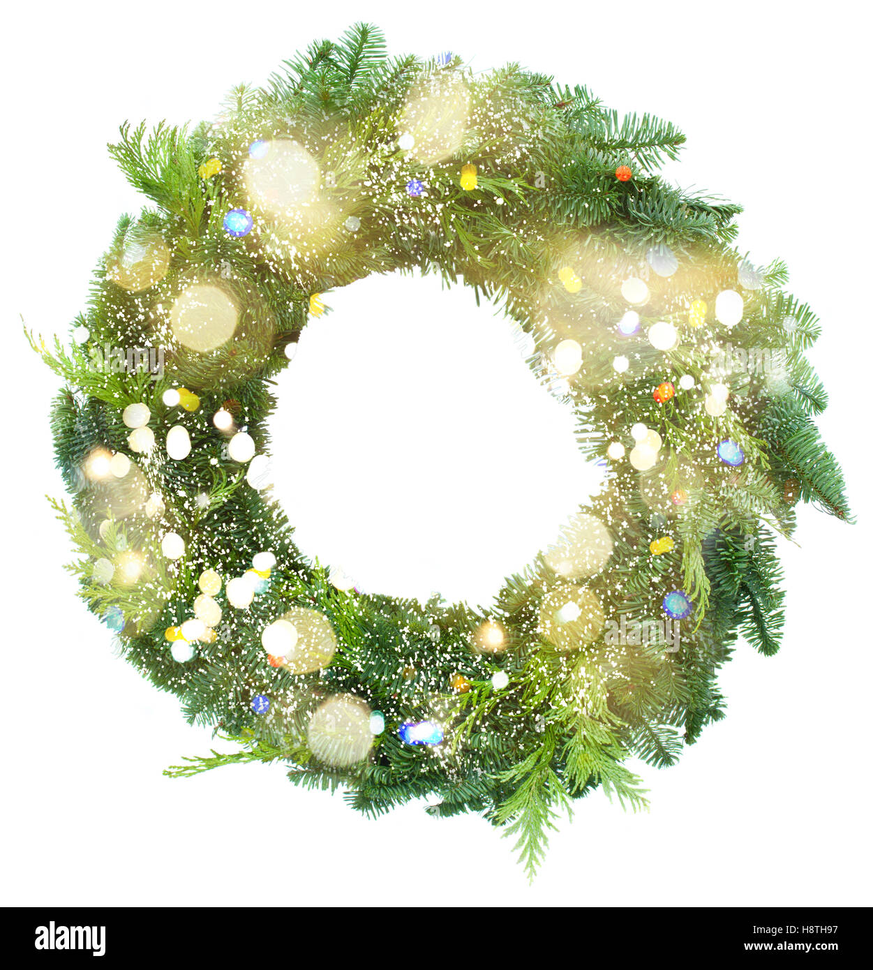 Christmas frame lights Cut Out Stock Images & Pictures - Alamy