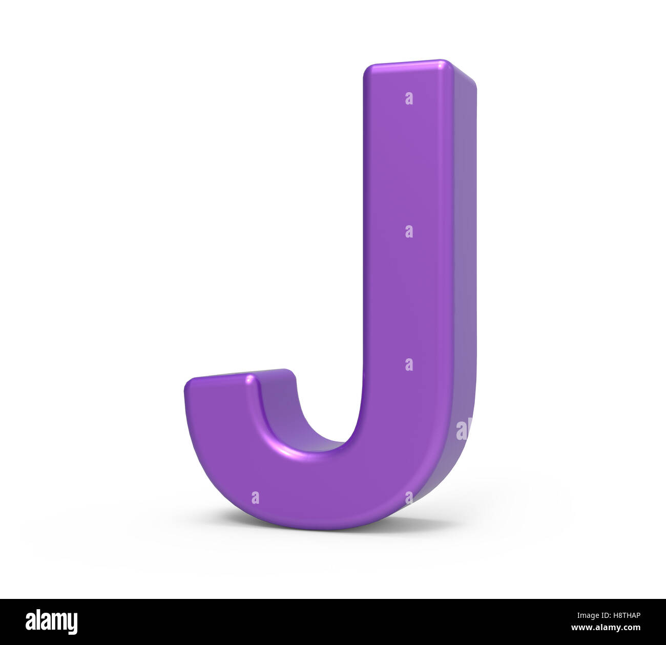 Purple Letter J