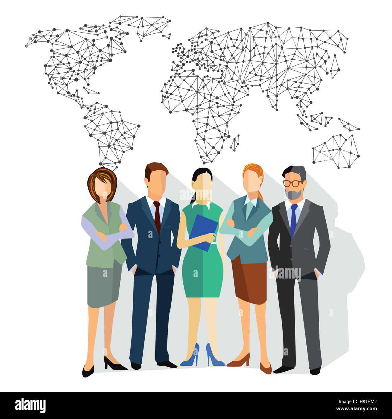 Worldwide connection, meeting, staff, colleagues, team Stock Photo - Alamy
