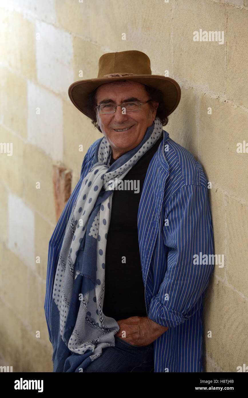 The Italian singer Al Bano, portrait in his farmhouse Tenute Al Bano ...
