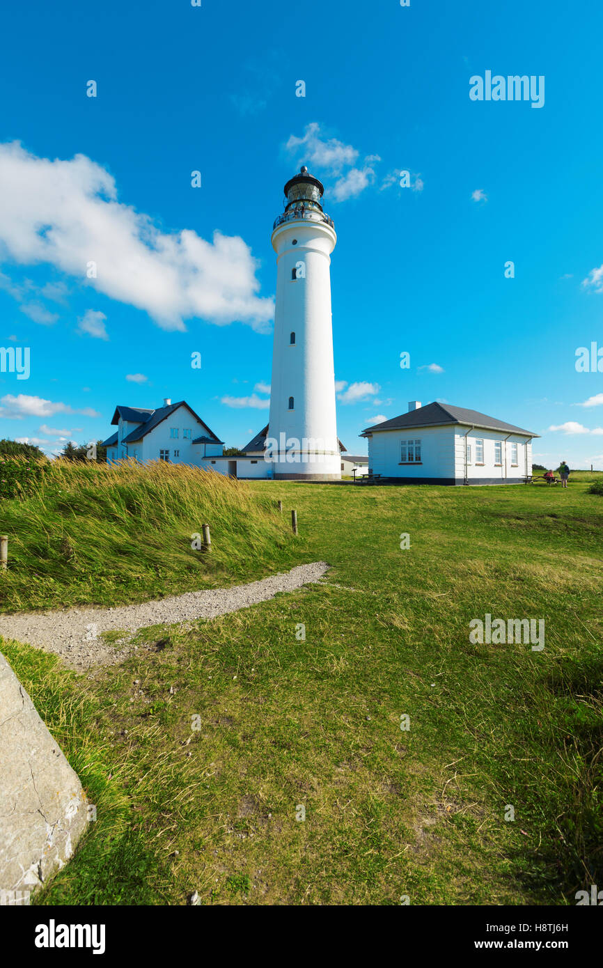 lighthouse in nature, landscape of Denmark Stock Photo - Alamy