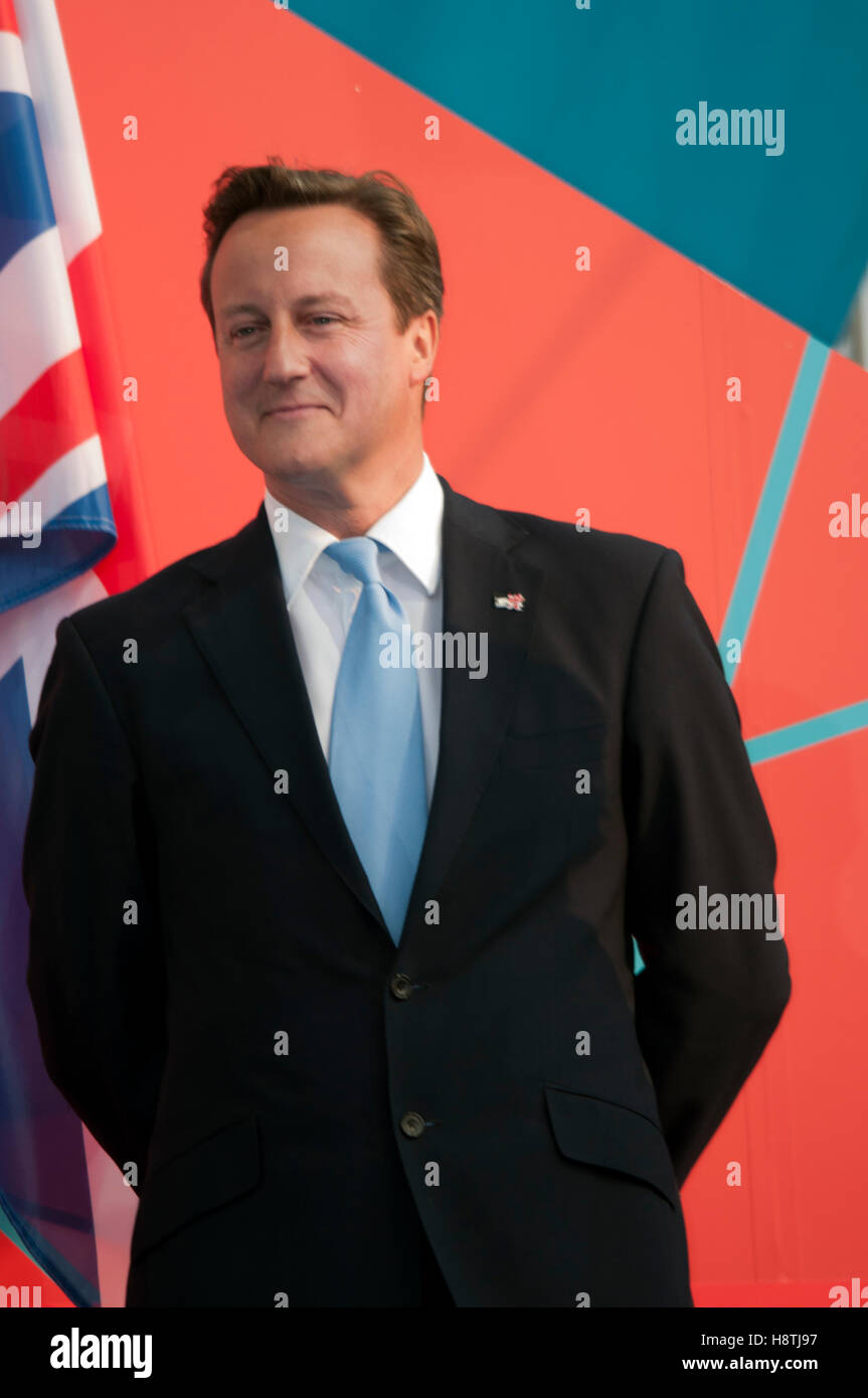 David Cameron at One Year To Go ceremony for the Olympics at Trafalgar ...