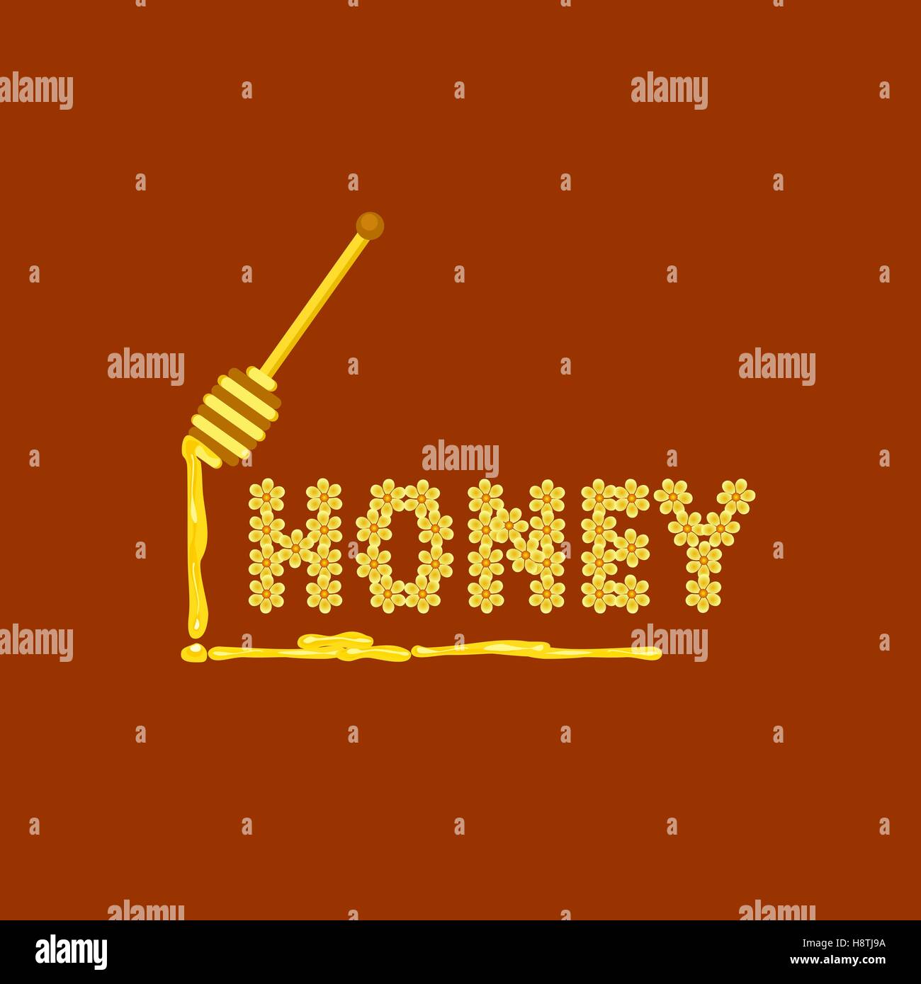 Honey splash dripping sweet Stock Vector Images - Alamy
