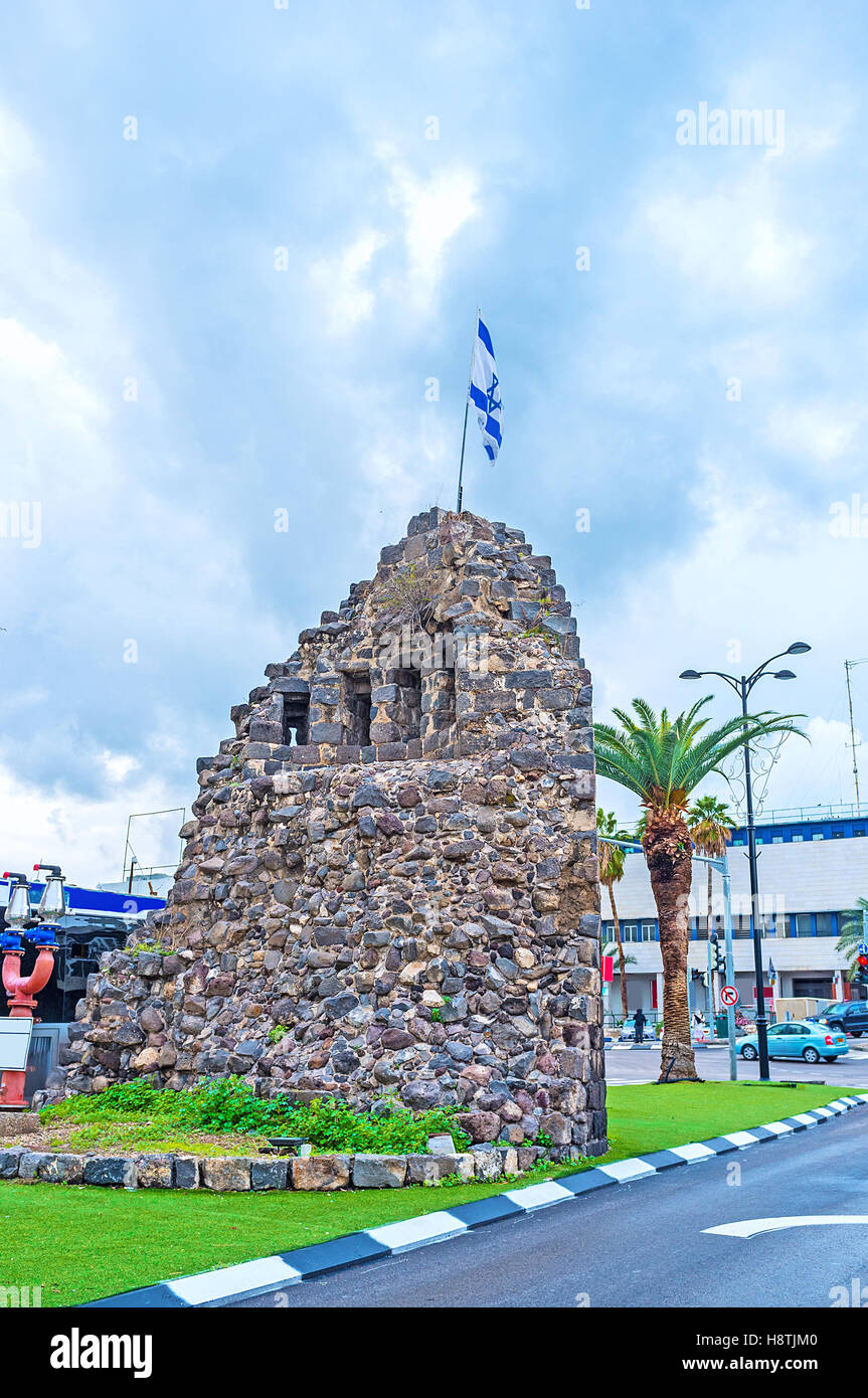 The preserved ruins of the Ottoman watchtower, the part of the ...