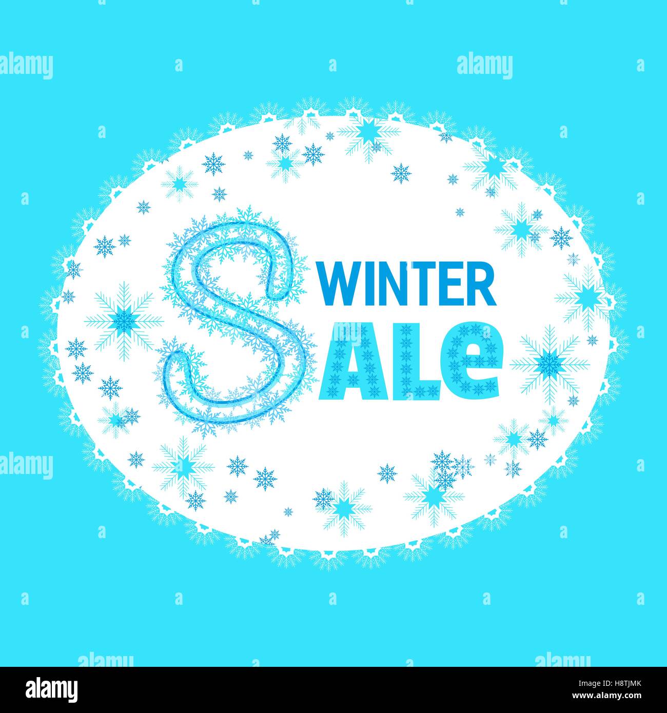 Winter Sale Label Stock Vector Image & Art - Alamy