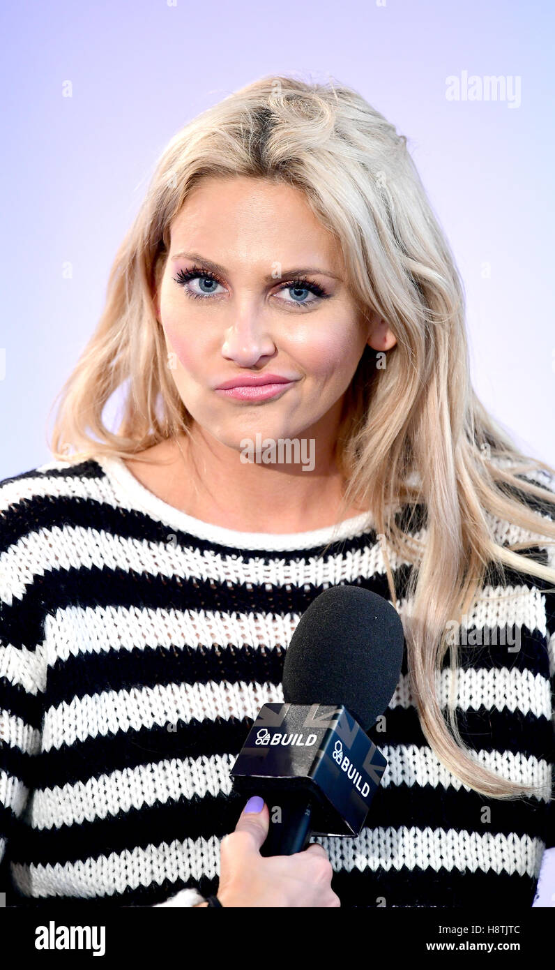 Stephanie Pratt, of Made in Chelsea, speaking at an AOL BUILD series ...