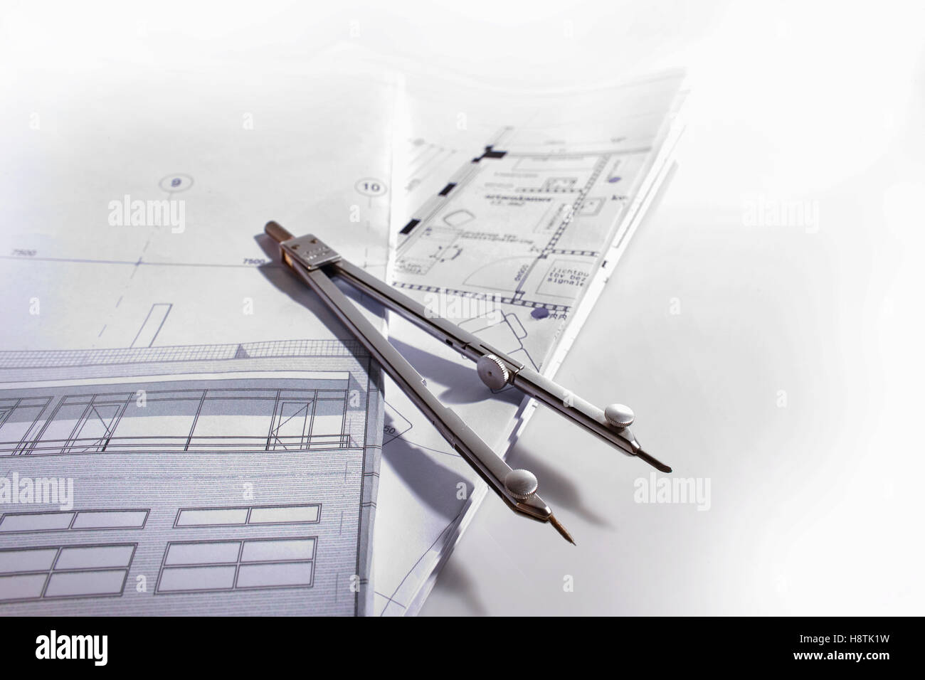 dividers on the architectural project with empty space Stock Photo - Alamy