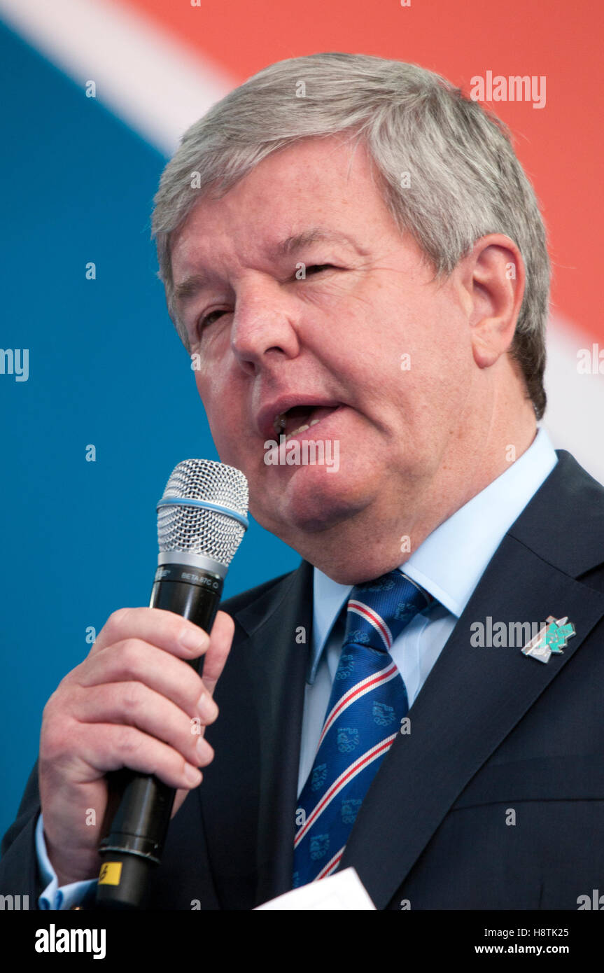 Sir Keith Mills speaking at One Year To Go ceremony for the Olympics at ...
