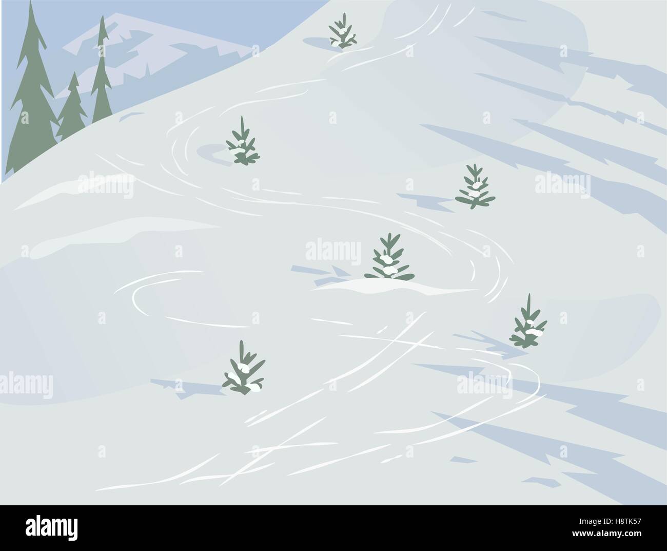 Winter landscape concept Stock Vector Image & Art - Alamy