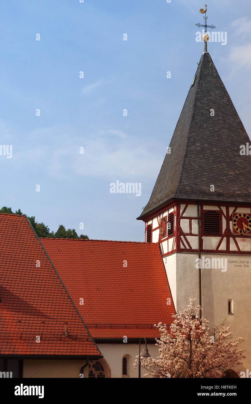 MOENSHEIM, GERMANY - AUGUST 01, 2015: the Residential tudor style ...