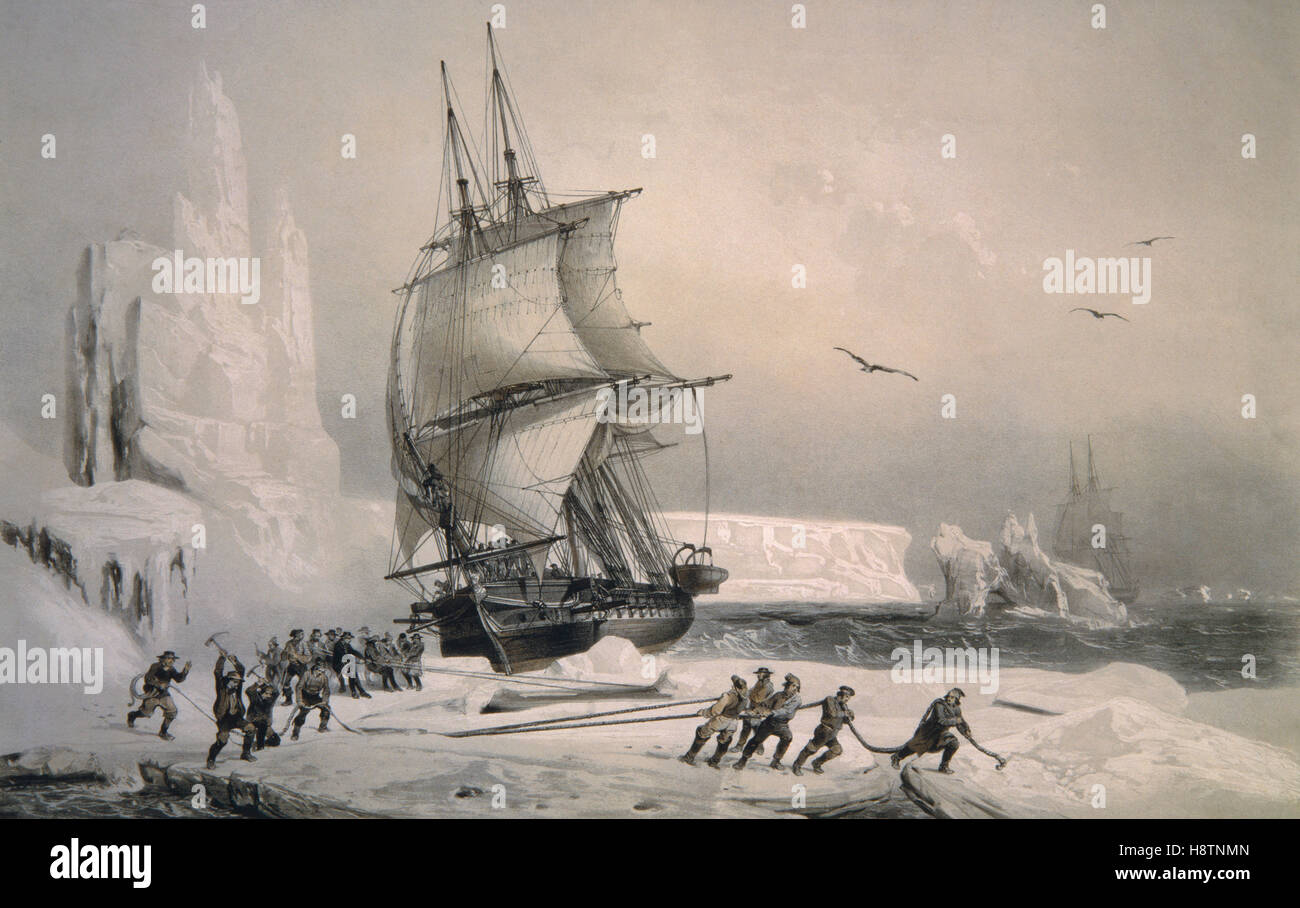 Auguste Mayer ( 1805 - 1890 ) expedition of Dumont D Urville , the ship ...