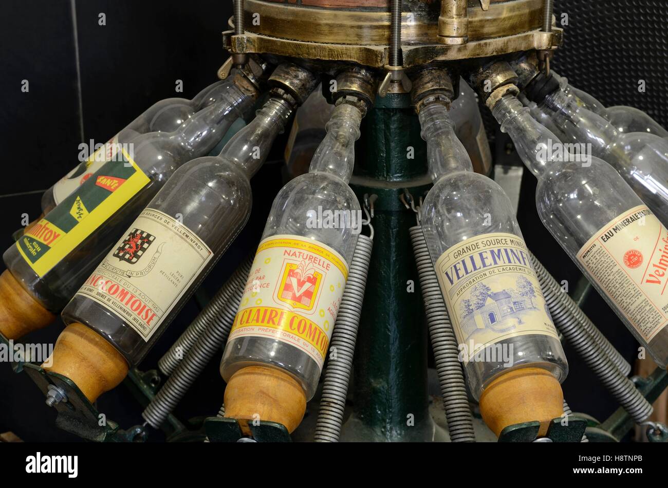Old bottling machine, water museum , Velleminfroy , Franche -Comté ...