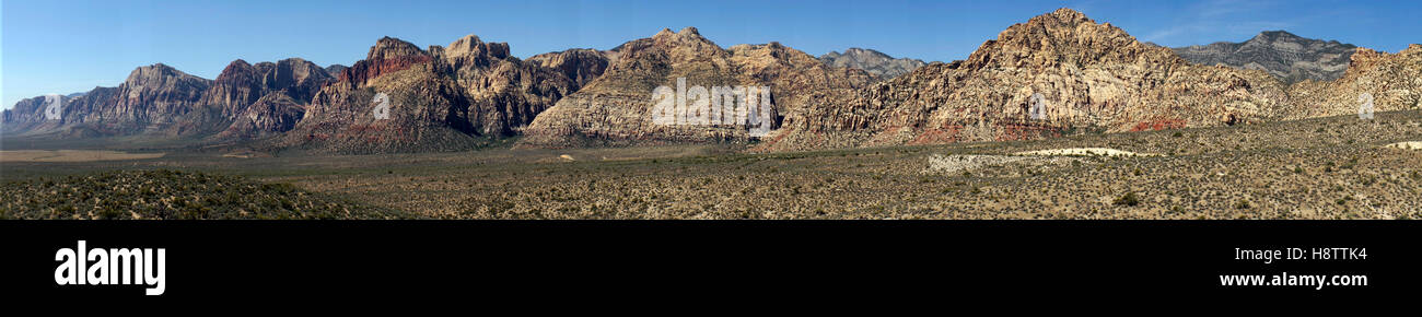 Panoramic view of the Nevada Desert Stock Photo - Alamy