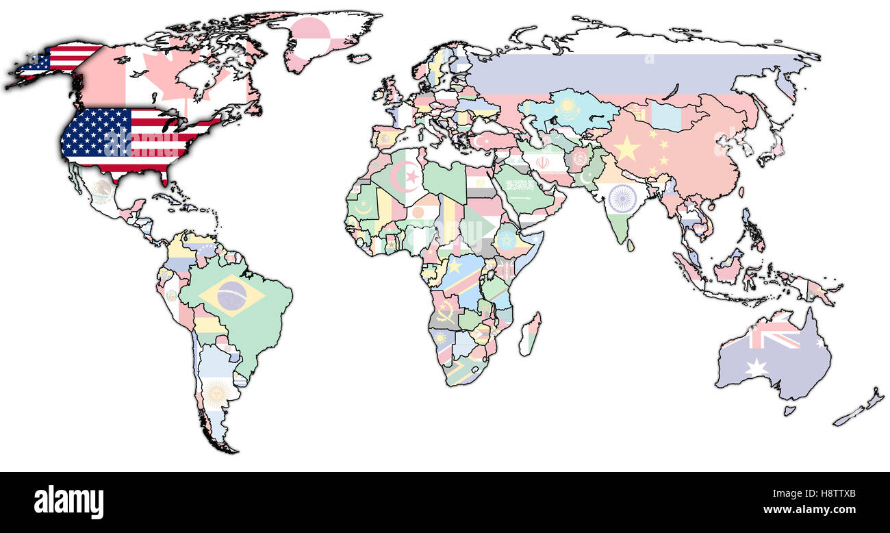 Usa map outline grunge Cut Out Stock Images & Pictures - Alamy