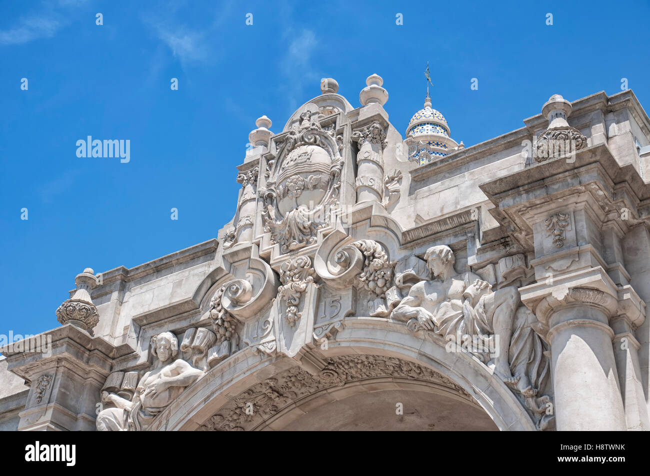 A gothic arch way in Balboa Park in San Diego California Stock Photo ...