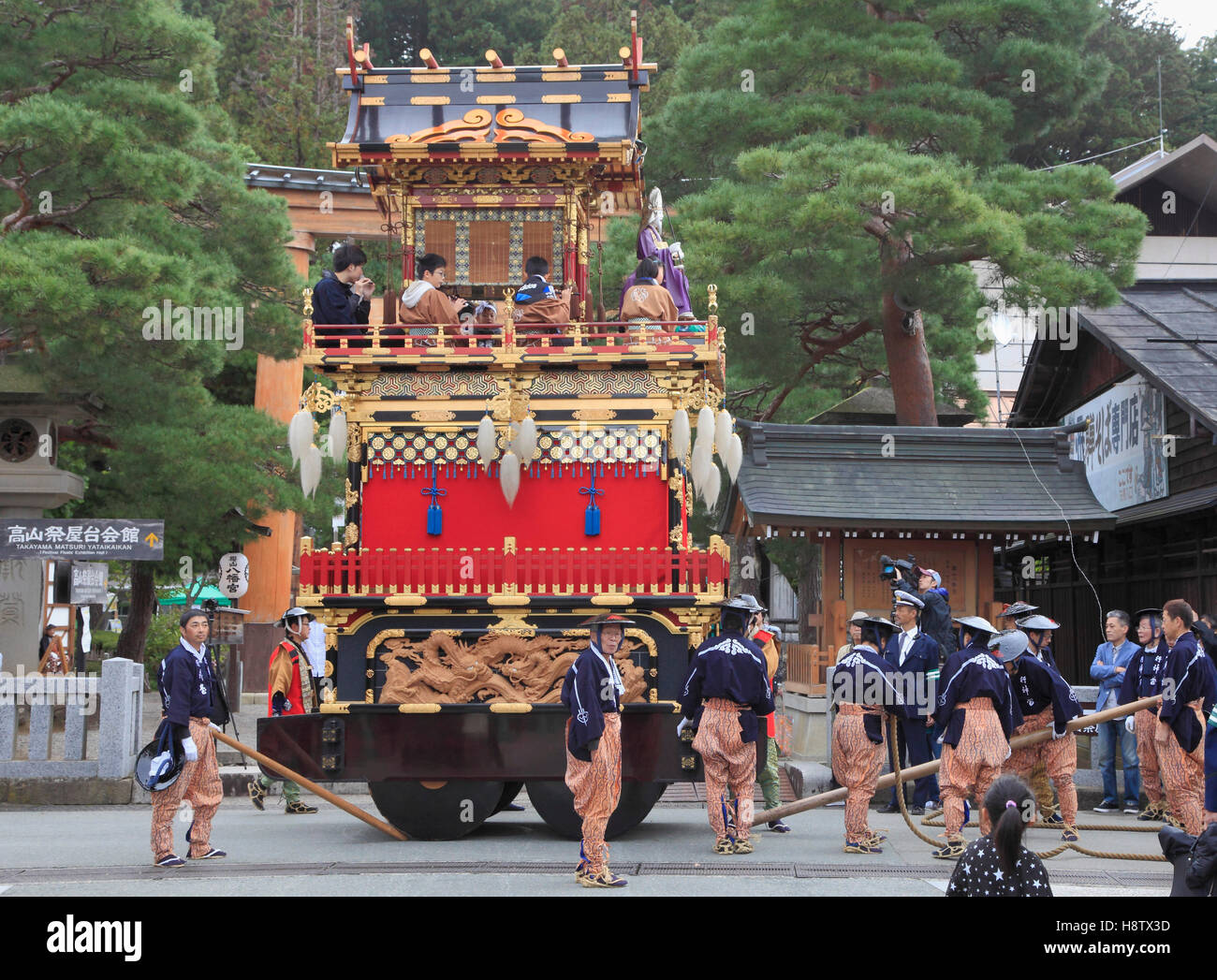Japan, Gifu, Takayama, festival, float, people Stock Photo - Alamy