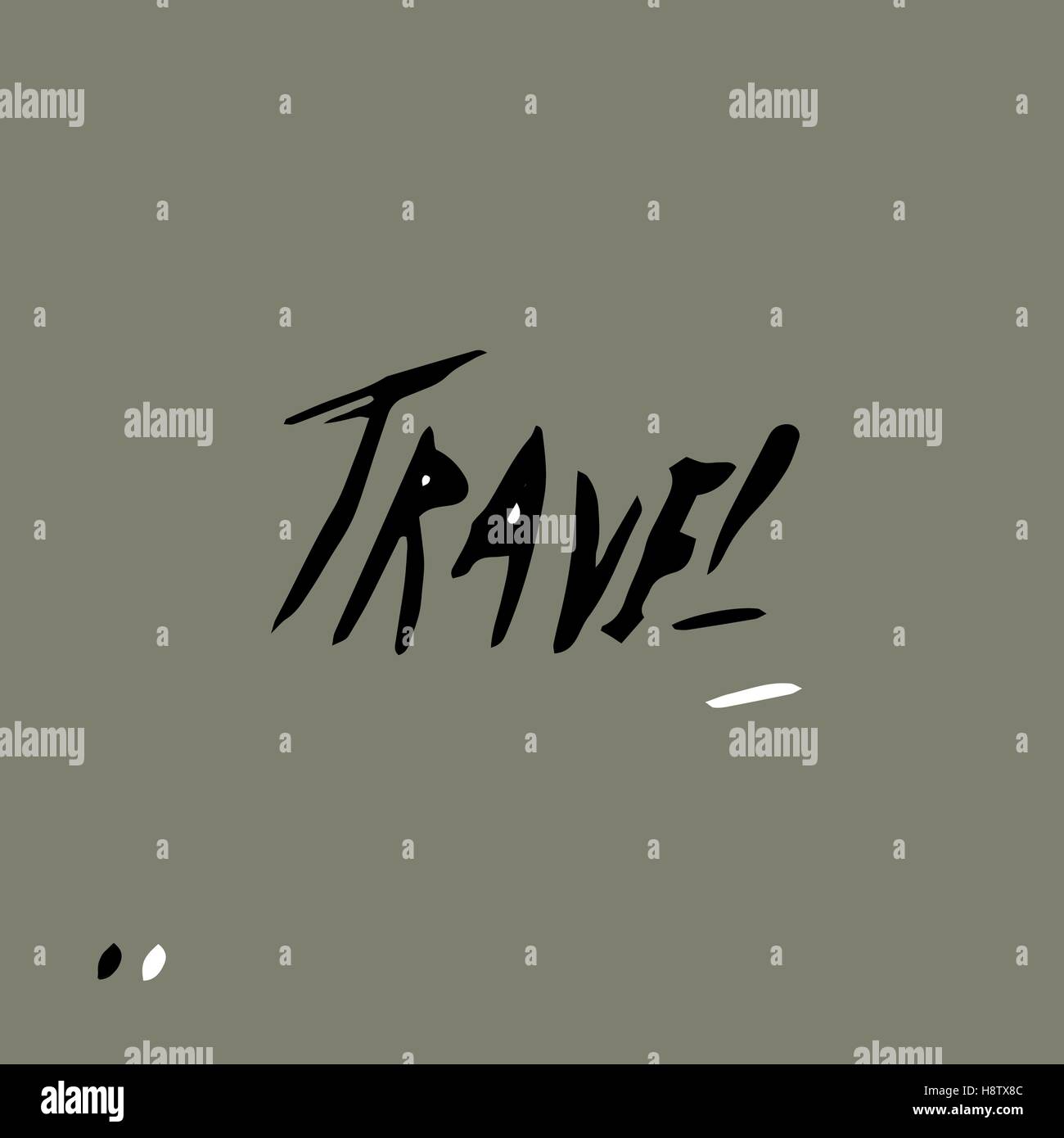Travel - Ink lettering Stock Vector Image & Art - Alamy