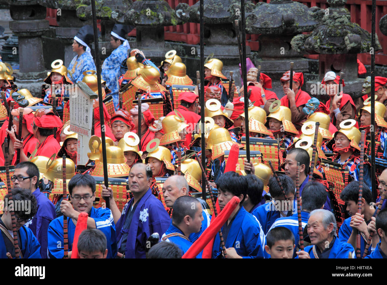 Japan, Nikko, festival, samurai parade, people Stock Photo - Alamy