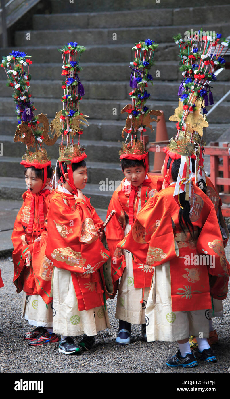 Japan, Nikko, festival, samurai parade, people, boys Stock Photo - Alamy