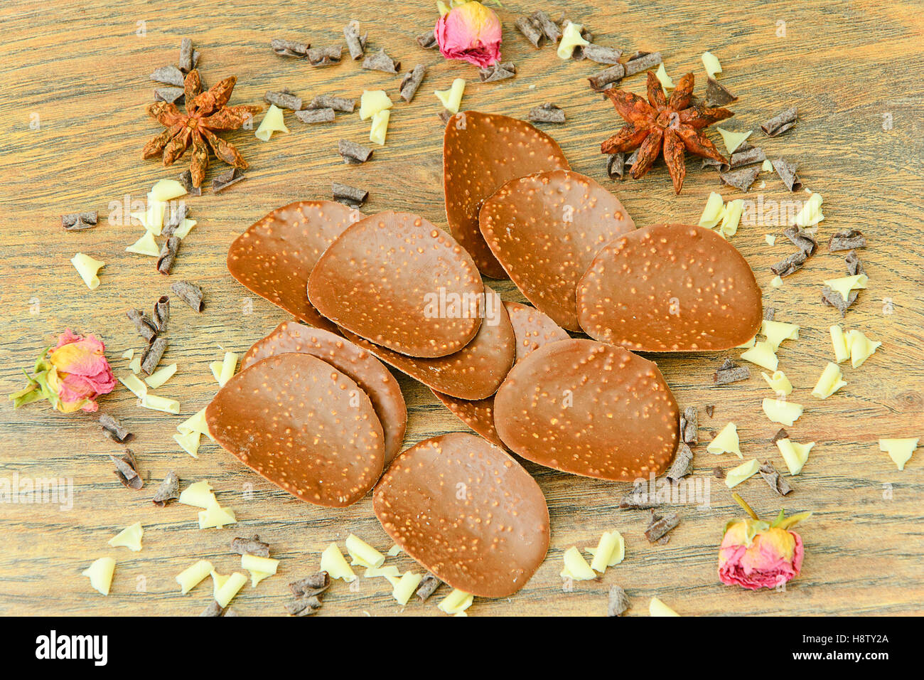 Sweet Edible Decorations: Chocolate Chips Stock Photo - Alamy