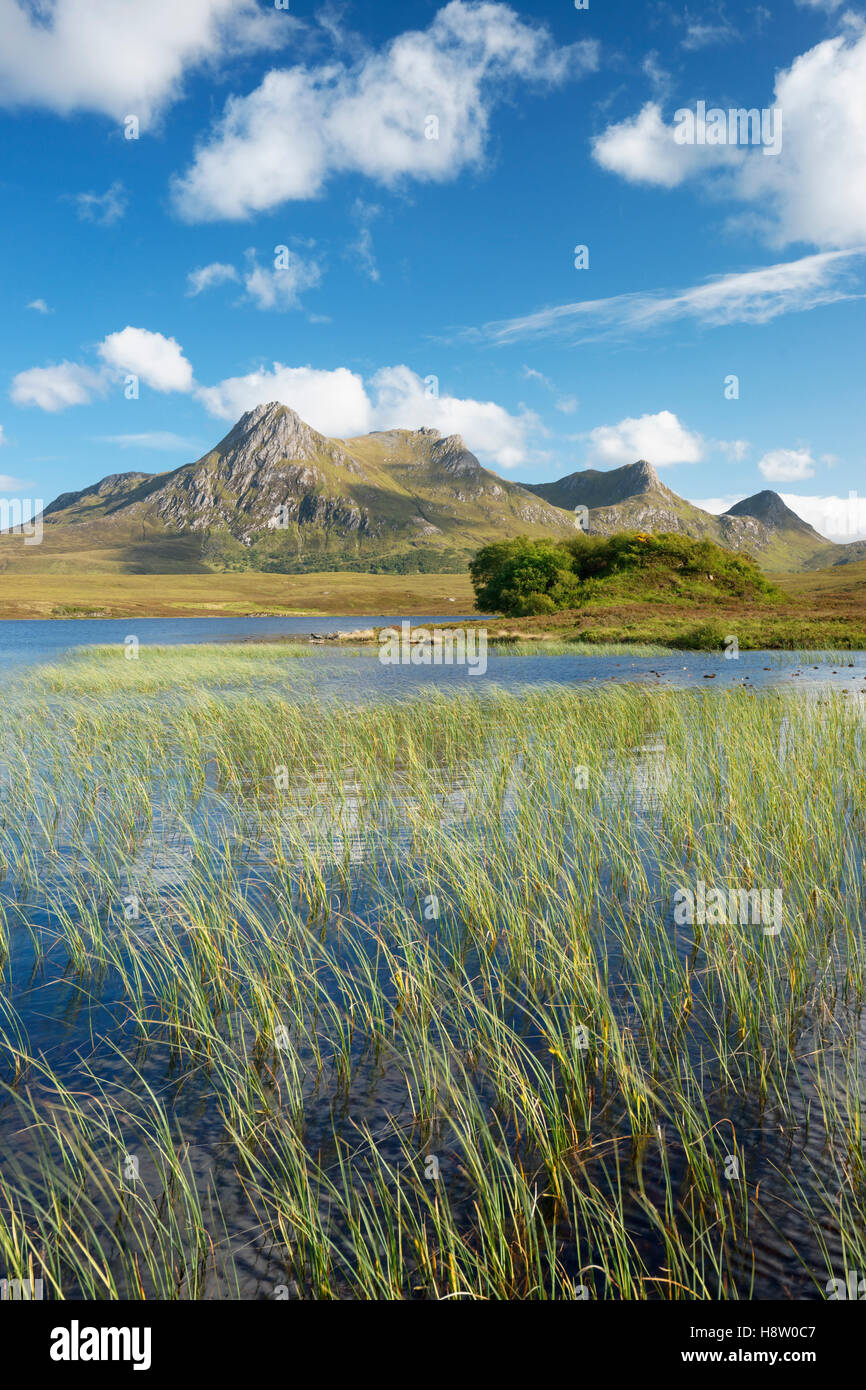 Ben Loyal and Lochan Hakel, Sutherland, Scotland Stock Photo - Alamy